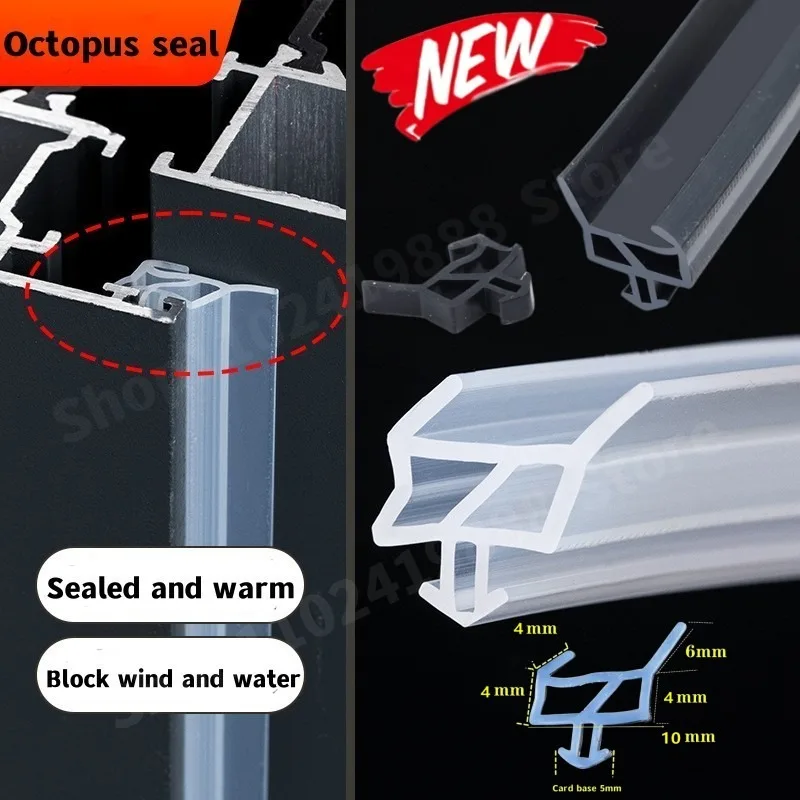 New-Silicone-Window-Sealing-Strip-for-Casement-Window-Seal-Soundproof ...