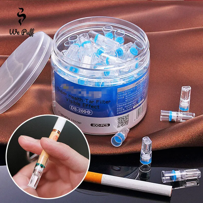 WE-PUFF-100Pcs-Lot-7mm-Glass-Cigarette-Holder-Pipe-for-Men-s-Disposable ...