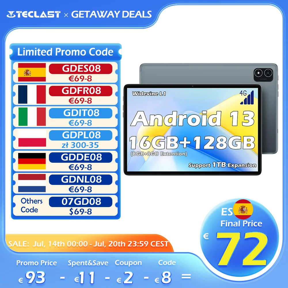 Tablette-TECLAST-P40HD-10-1-pouces-Android-12-13-6-Go-de-RAM-128-Go ...