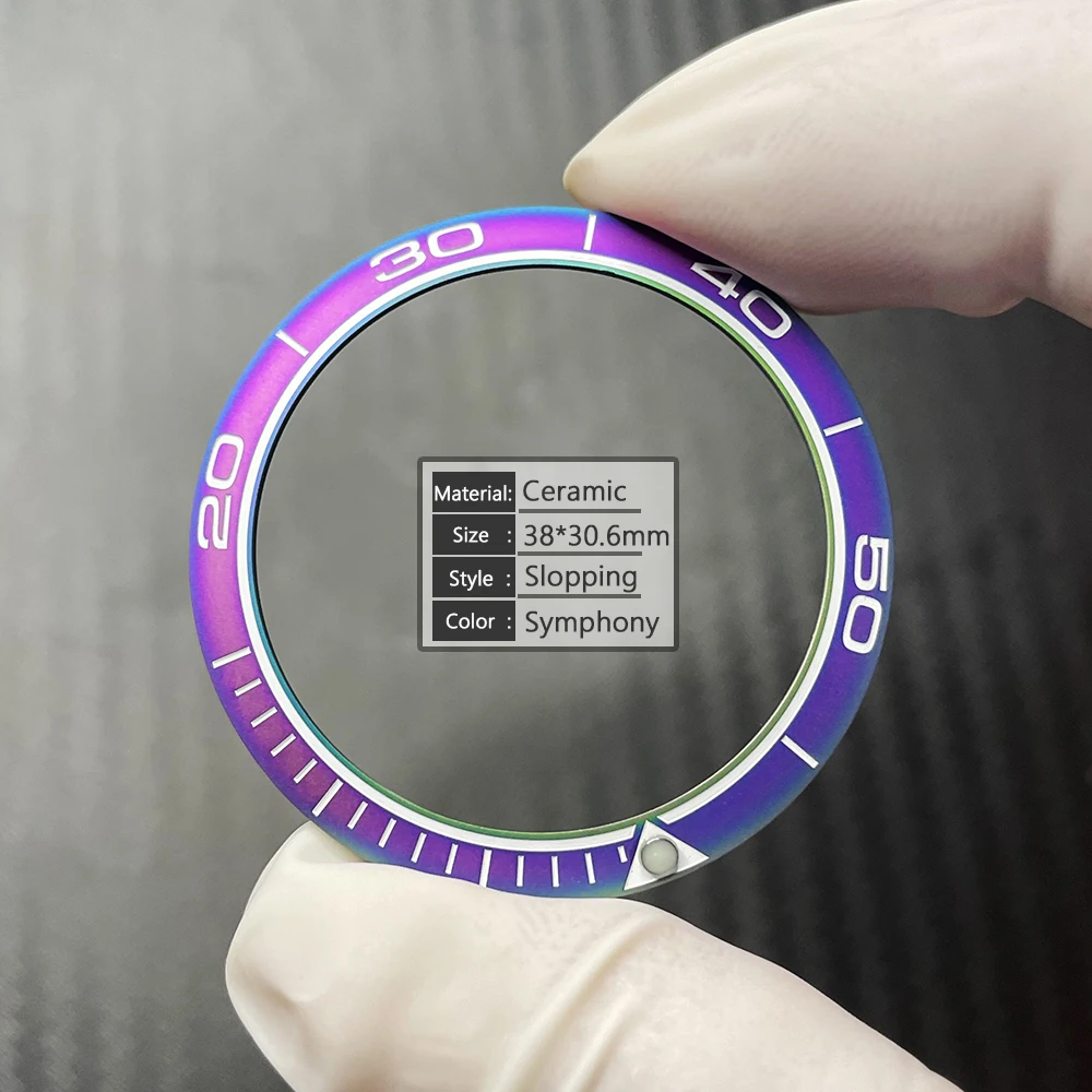 Colorful-Purple-Ceramic-Bezel-Inserts-38mm-30-6mm-Slopping-Case-Ring ...