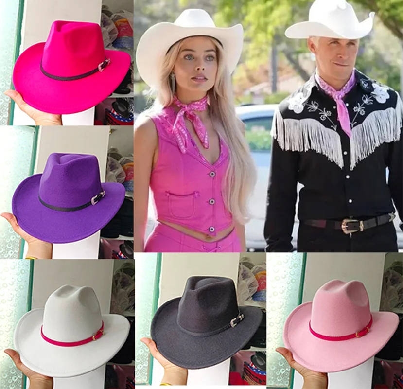 Purple-Western-Cowboy-Men-s-and-Women-s-Hat-Jazz-Hat-Cowboy-Hat-Rose ...