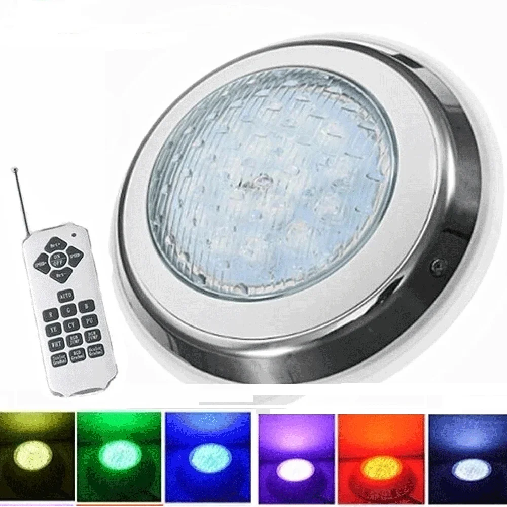 RGB LED Swimming Pool Light 12W 15W 18W 24W IP68 Waterproof DC 12V Outdoor RGB UnderWater Light ...