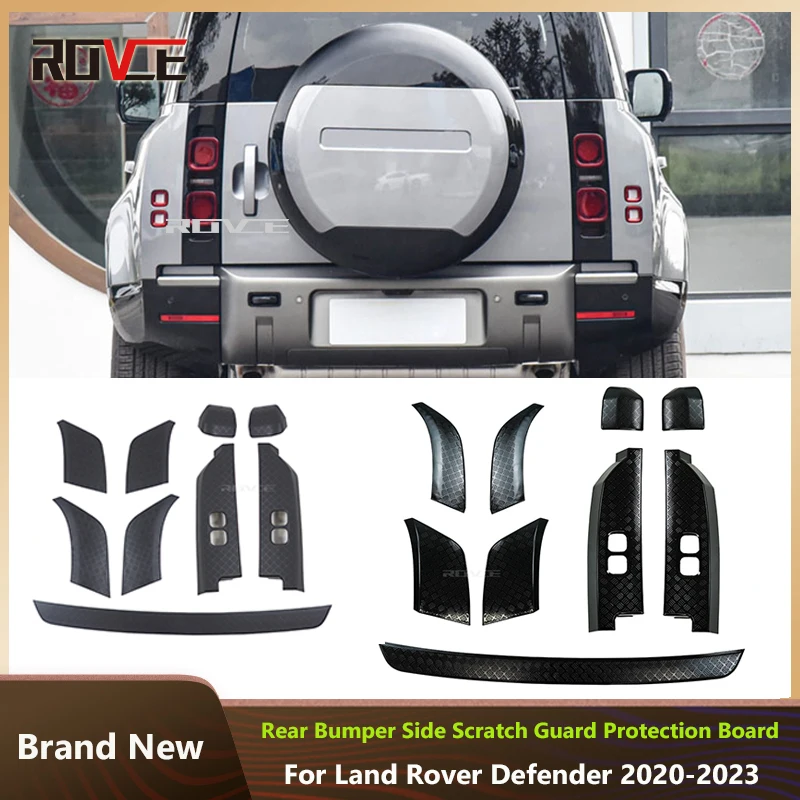 ROVCE-Rearview-Mirror-Cover-Front-Rear-Bumper-Side-Anti-scratch ...