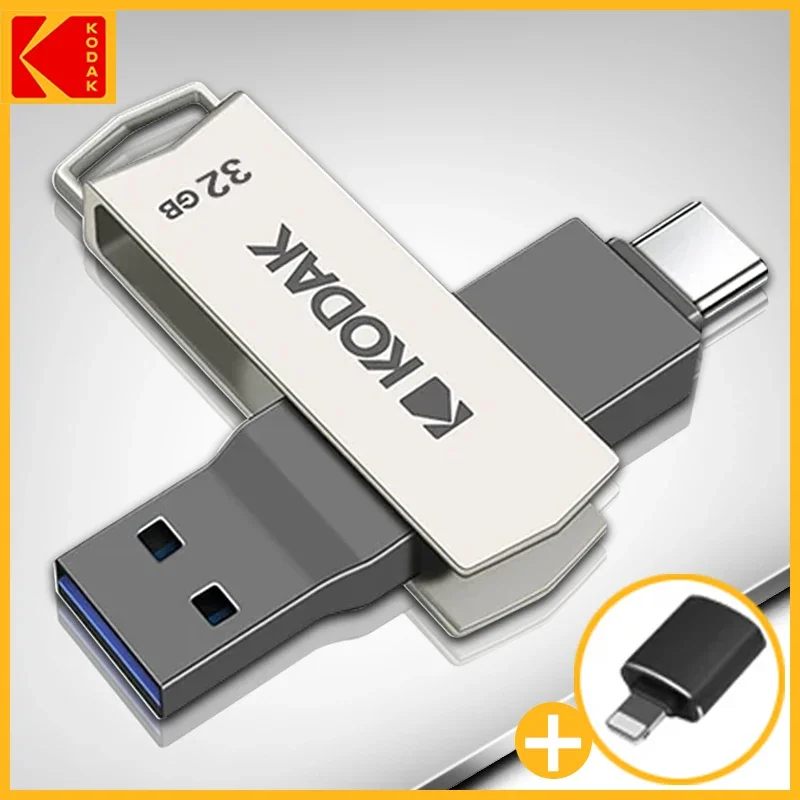 100-Original-Kodak-2in1-USB-Flash-Drives-32GB-64GB-128GB-256GB-USB3-2 ...