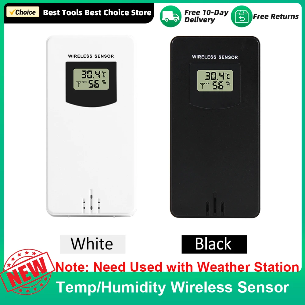 Temperature-Humidity-Wireless-Sensor-Hygrometer-Electronic-Digital ...