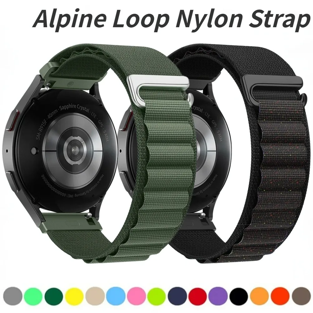 22mm 20mm Alpine Loop Band for Samsung Galaxy Watch 7/6/5/4/3 Nylon ...