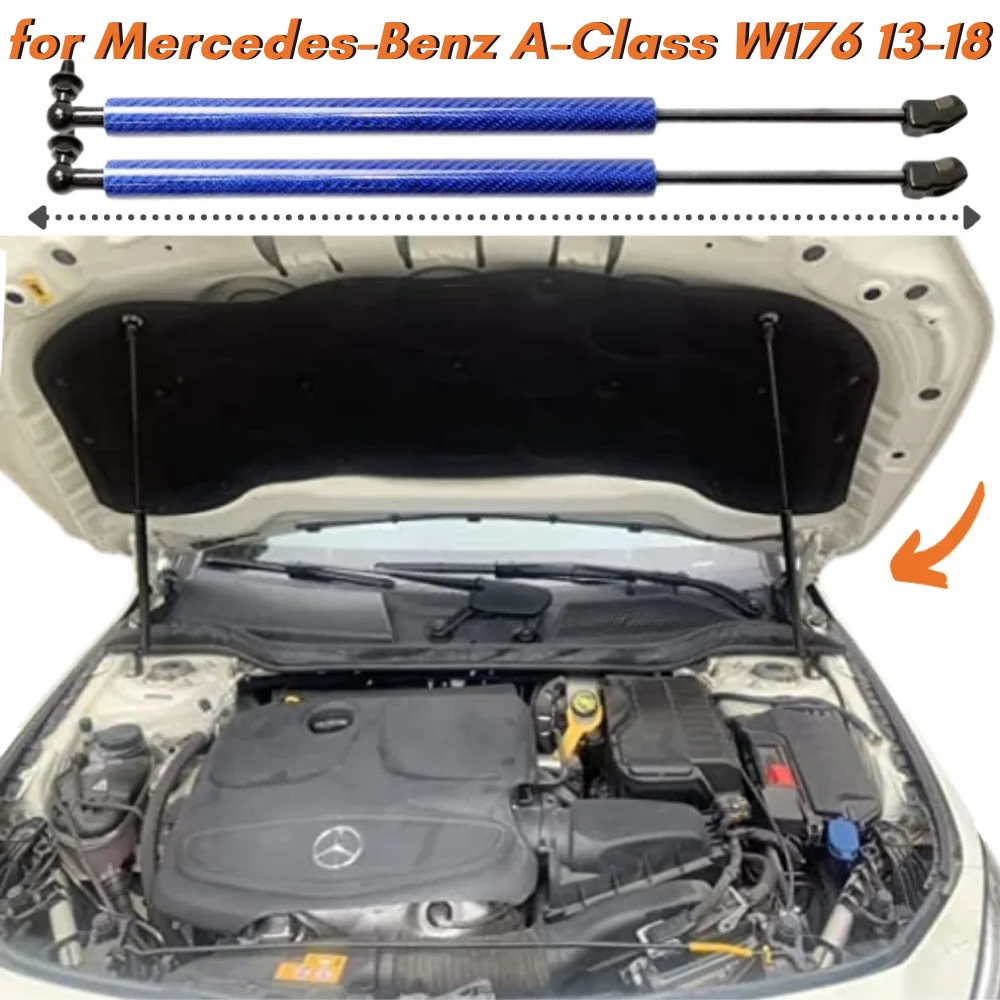 Qty-2-Hood-Struts-for-Mercedes-Benz-A-Class-W176-2013-2018-A160-A180 ...