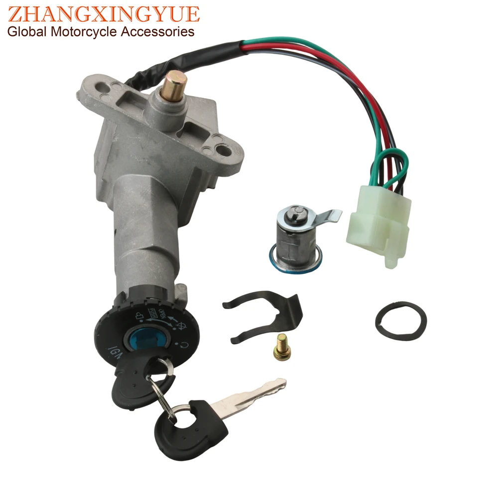 Scooter Ignition Switch Seat Lock Key Set For Sym Jet 4 Symphony S SR ...