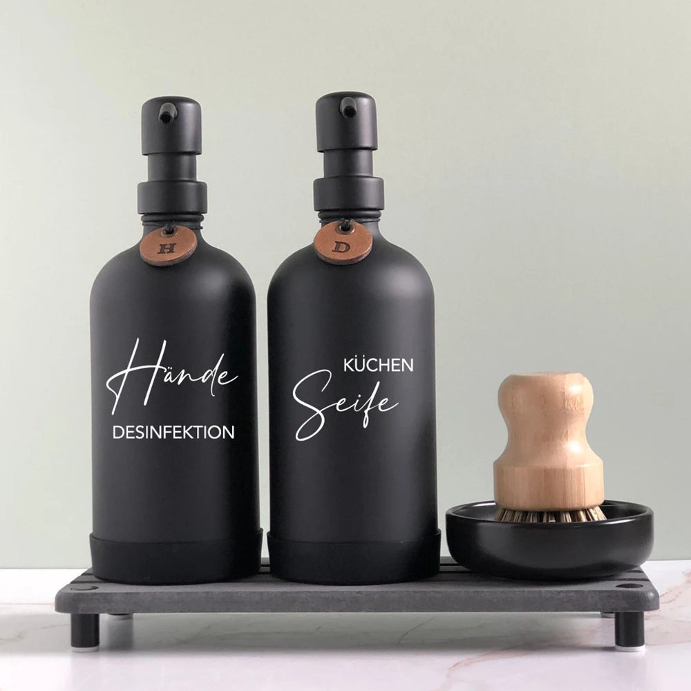 German-Inscription-Soap-Dispenser-Washing-up-Liquid-Vinyl-Sticker ...