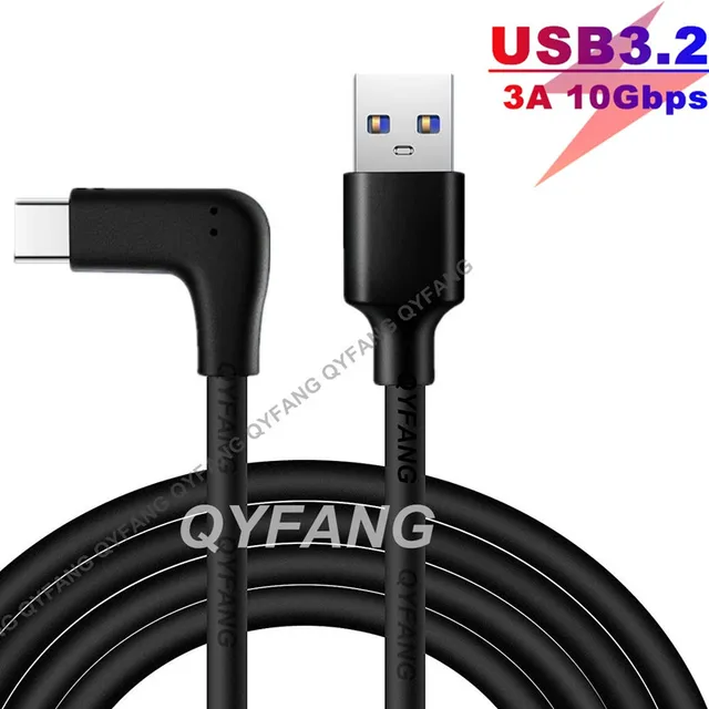 USB USB C 10Gbps 5m 케이블 3A USB3.2 Gen1 빠른 Oculus 퀘스트 1/2 링크 VR 헤드셋 데이터 ...