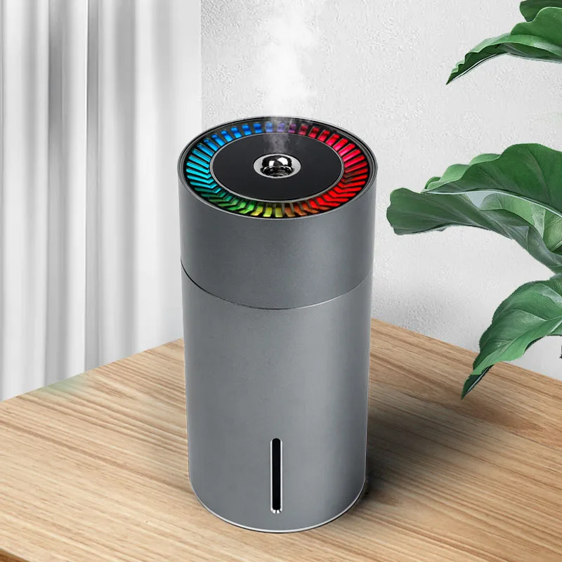New-Aluminum-Alloy-Shell-Air-Humidifier-USB-Charge-Led-Colorful-Light ...