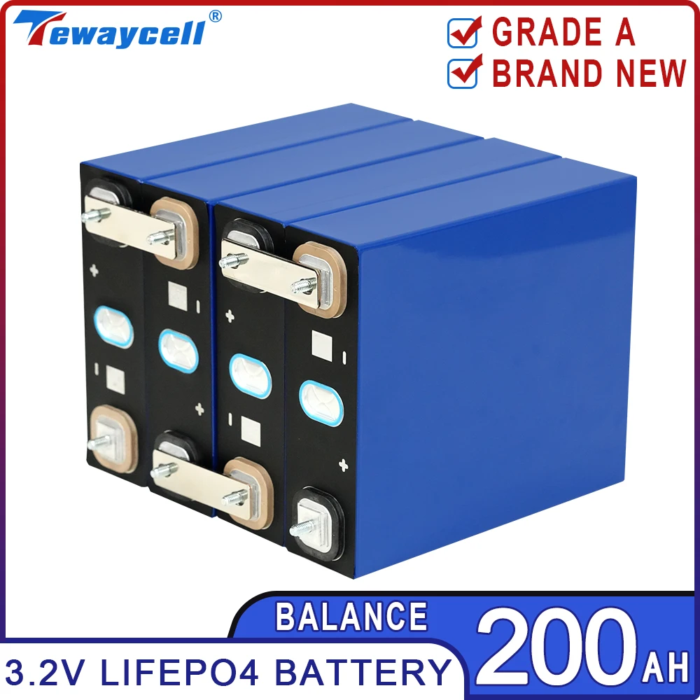 Tewaycell-200Ah-Lifepo4-Battery-3-2V-210AH-Rechargable-Batteries ...