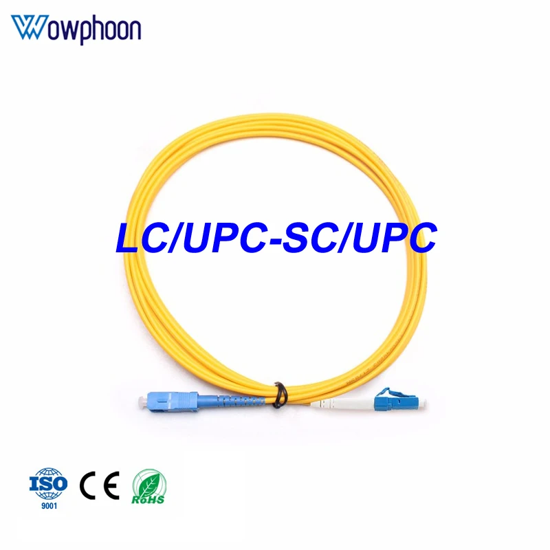 LC/UPC SC/UPC Simplex Single mode Fiber Optic Patch Cable SM 2.0mm 9 ...