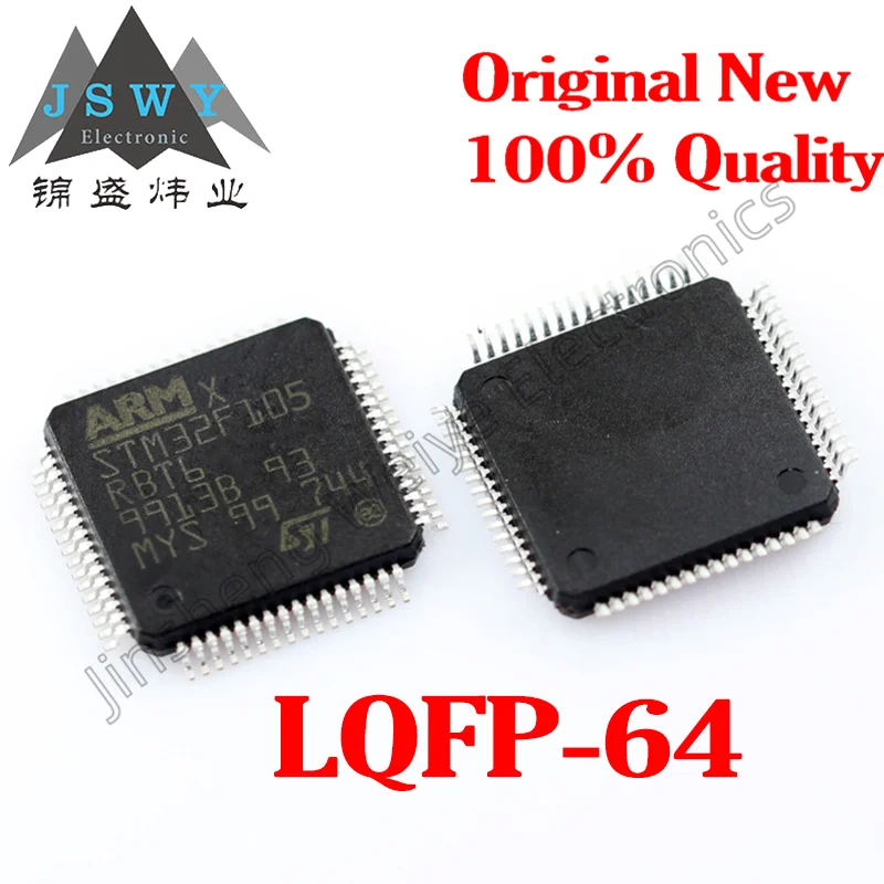 5pcs Stm32f105rbt6 Microcontroller Package Lqfp64 St Microcontroller ...
