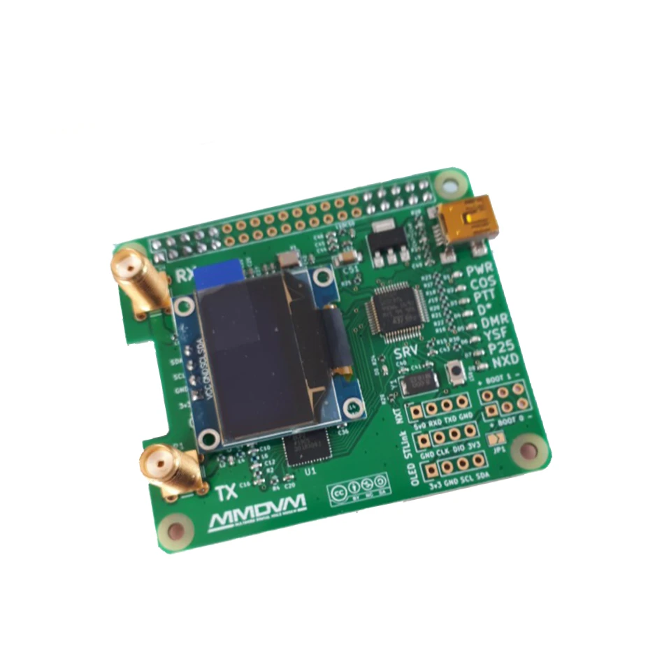 라즈베리 파이용 MMDVM 듀플렉스 RX TX UHF VHF 핫스팟 보드, 안테나, OLED 지원 P25 DMR YSF NXDN ...