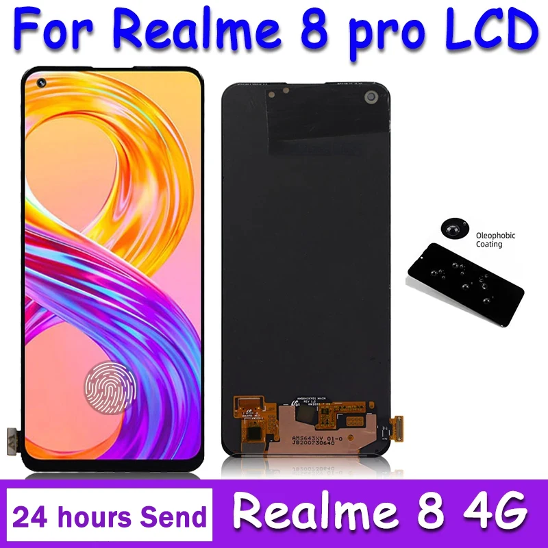 cran-Tactile-LCD-avec-Empreinte-Digitale-6-4-Pouces-pour-Realme-8-Pro ...