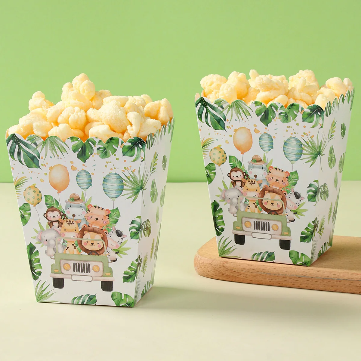 Jungle-Animal-Popcorn-Boxes-Zoo-Treat-Boxes-Paper-Jungle-Theme-Birthday ...