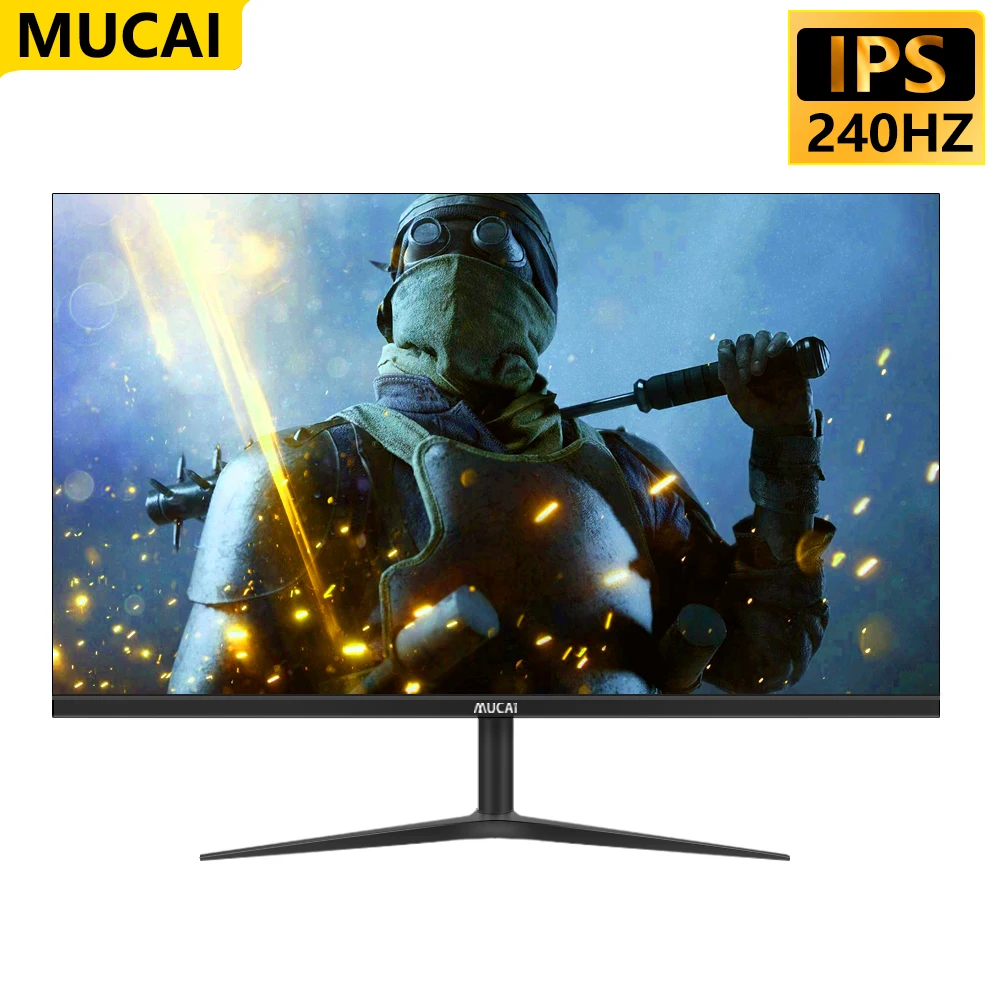 Mucai 24 Polegada gamer monitor 240hz display lcd pc ips hd desktop ...