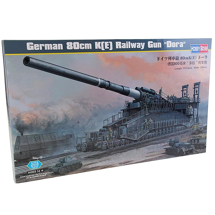 Hobbyboss 1/72 82911 German 80cm Railway Gun "dora"-scale Model Kit ...