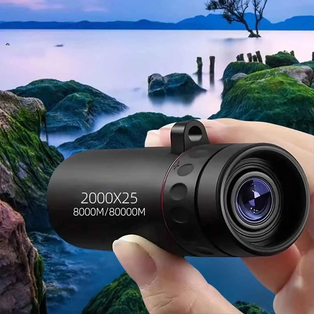 2000x24 HD Monocular Telescope Mini Portable Mobile Phone Telescope ...