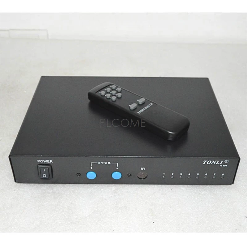 8-Input-1-Or-2-Ouput-AV-SWITCH-With-Remote-Control-RCA-Video-Audio ...