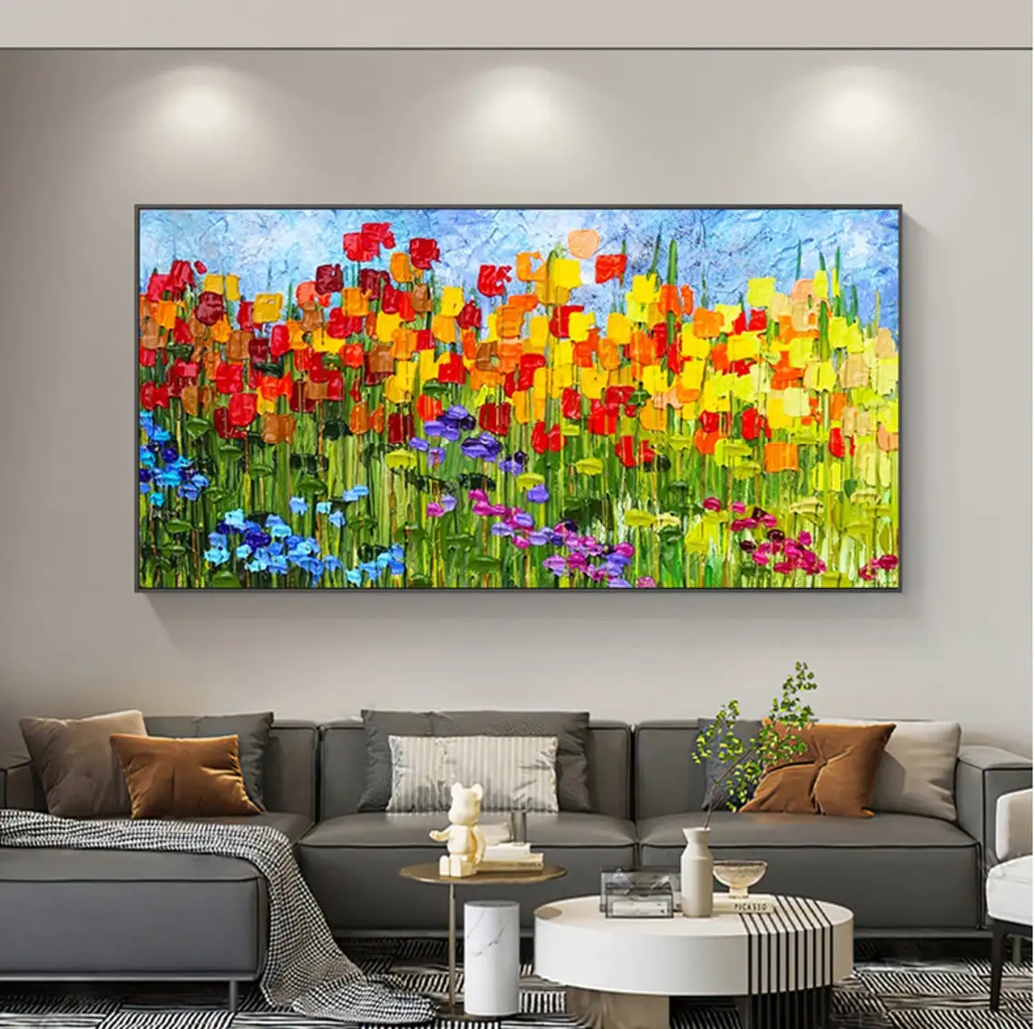 Bright Colorful Flower Paintings