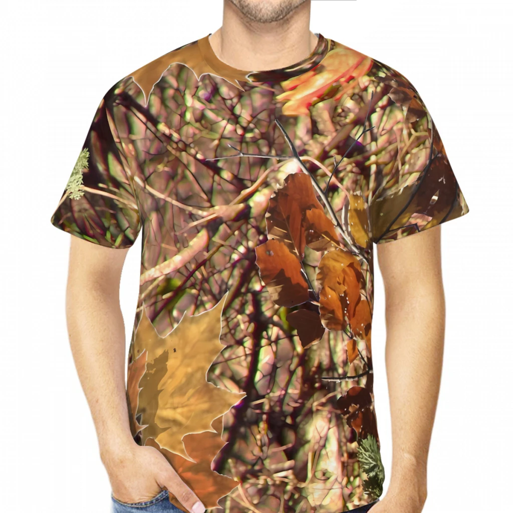 Fall-Camo-HunterReal-Tree-Camouflage-Polyester-Print-Men-T-Shirt ...