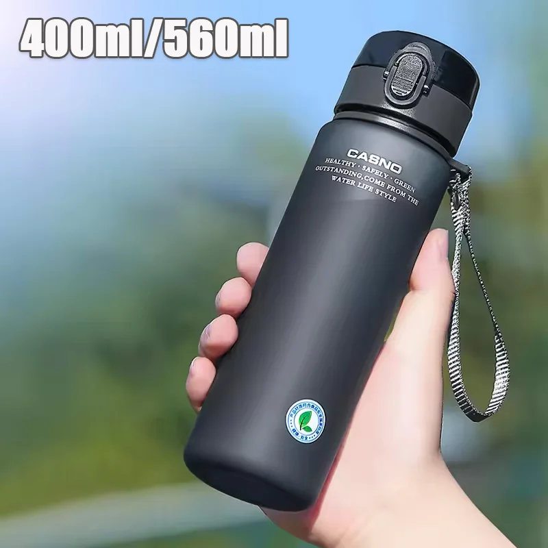 400ml/560ml Frosted Sports Water Bottle BPA Free Leak Proof Sports ...