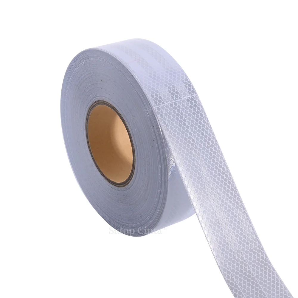 5CMx10M-White-Diamond-Grade-Reflective-Tape-Traffic-Safety-Road-Waring ...