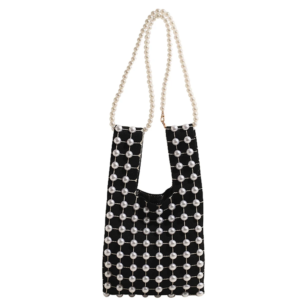 Women-Knitted-Pearl-Handbag-Fashion-Shoulder-Bag-with-Detachable-Chain ...