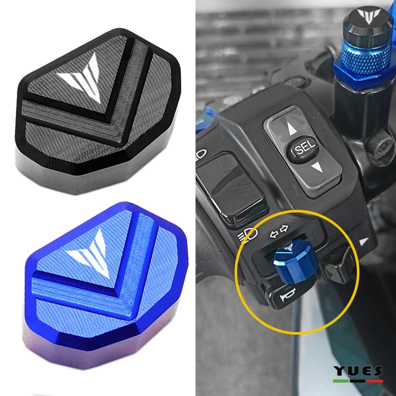 Motocicleta-CNC-Switch-Button-Turn-Signal-Switch-Key-Cap-para-Yamaha ...