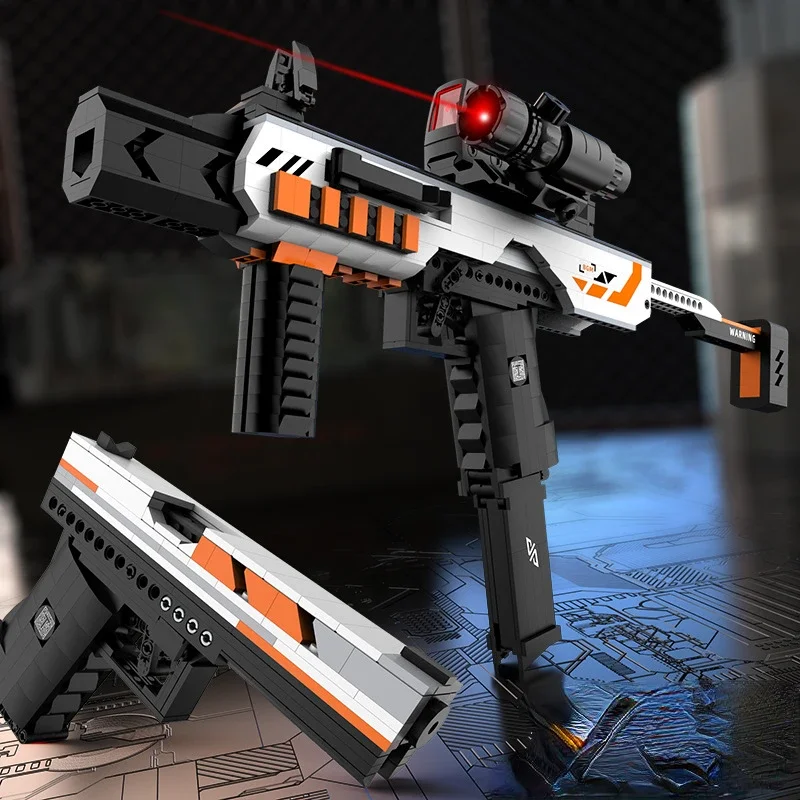 MOC-Military-Building-Block-Gun-Can-Launch-Bullets-Glock-High ...