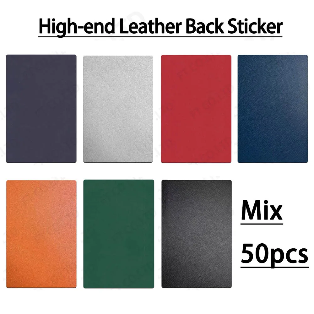 50pcs-Mobile-Phone-Leather-Skin-Back-Sticker-for-iPhone-Solid-for-HD ...