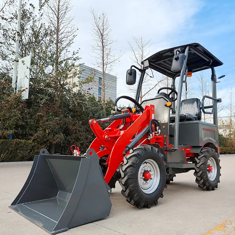 Rad-Hoflader-Radlader-Mini-Loader-4x4-Electric-Front-400kg-Farm ...