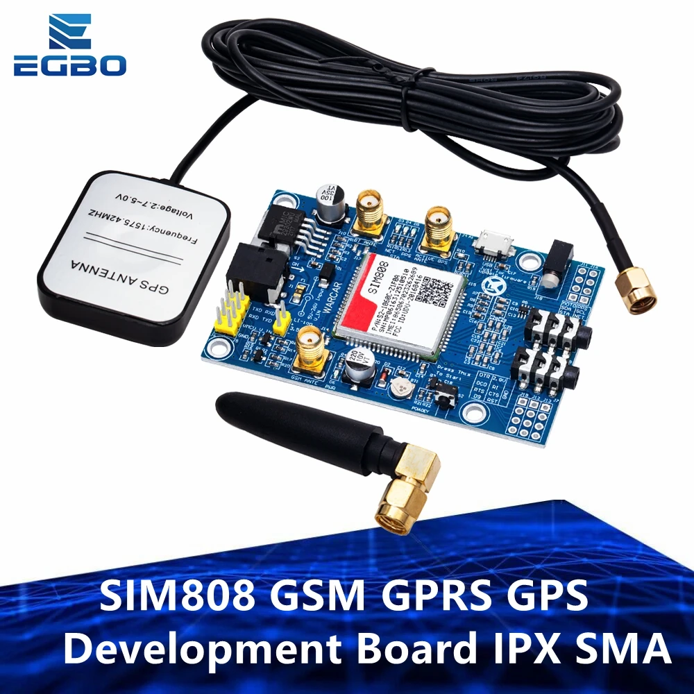 SIM808-instead-of-SIM908-module-GSM-GPRS-GPS-Development-Board-IPX-SMA ...