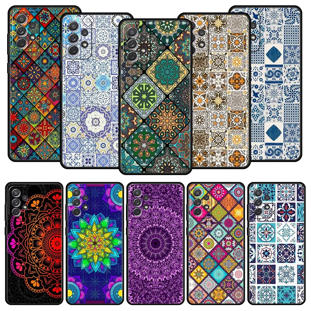 Mandala flower totem Phone Case For Samsung A13 A51 A71 A41 A31 A21S ...