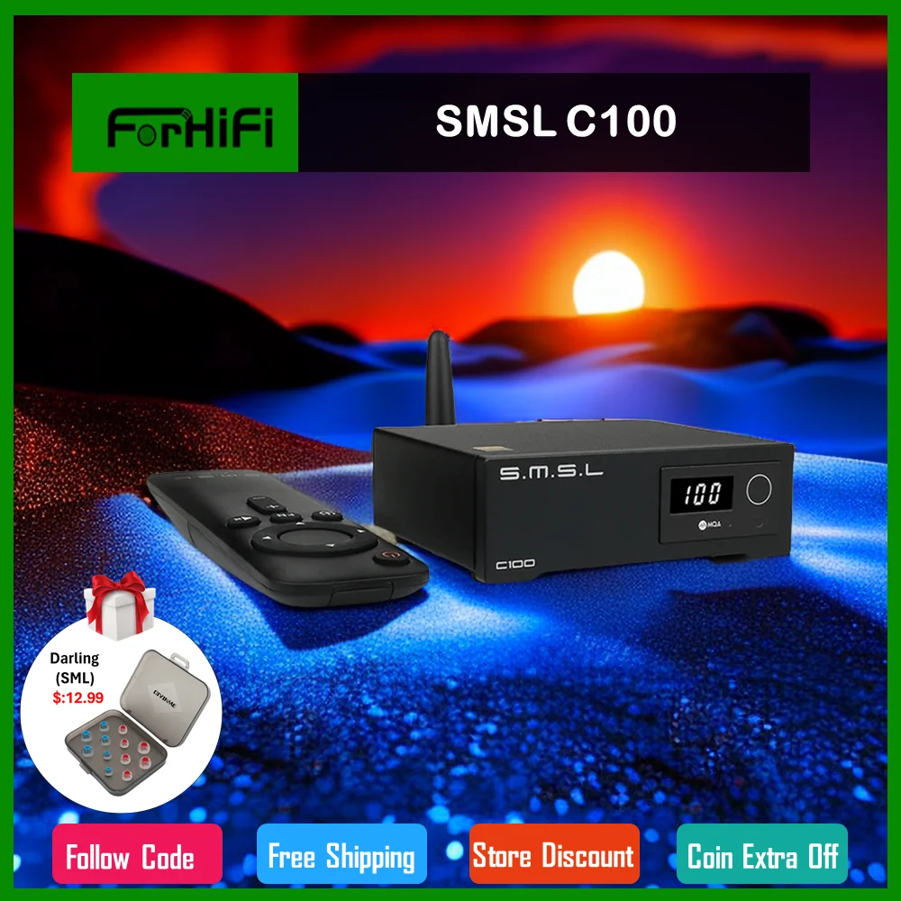 SMSL-C100-USB-MQA-DAC-AK4493S-XMOS-XU316-DSD512-32Bit-768KHZ-CK-03 ...