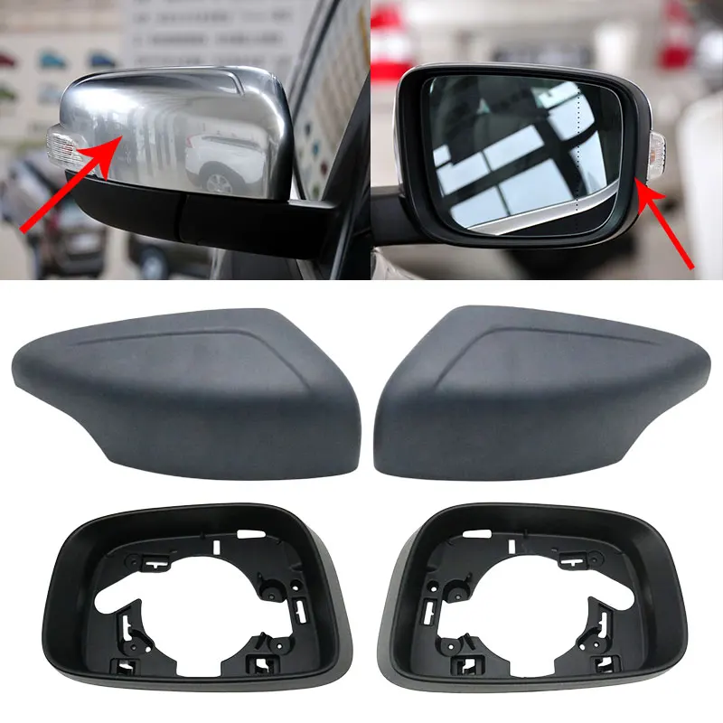 Exterior-Side-Rearview-Wing-Mirror-Cover-Cap-Frame-Trim-Set-Housing-For ...