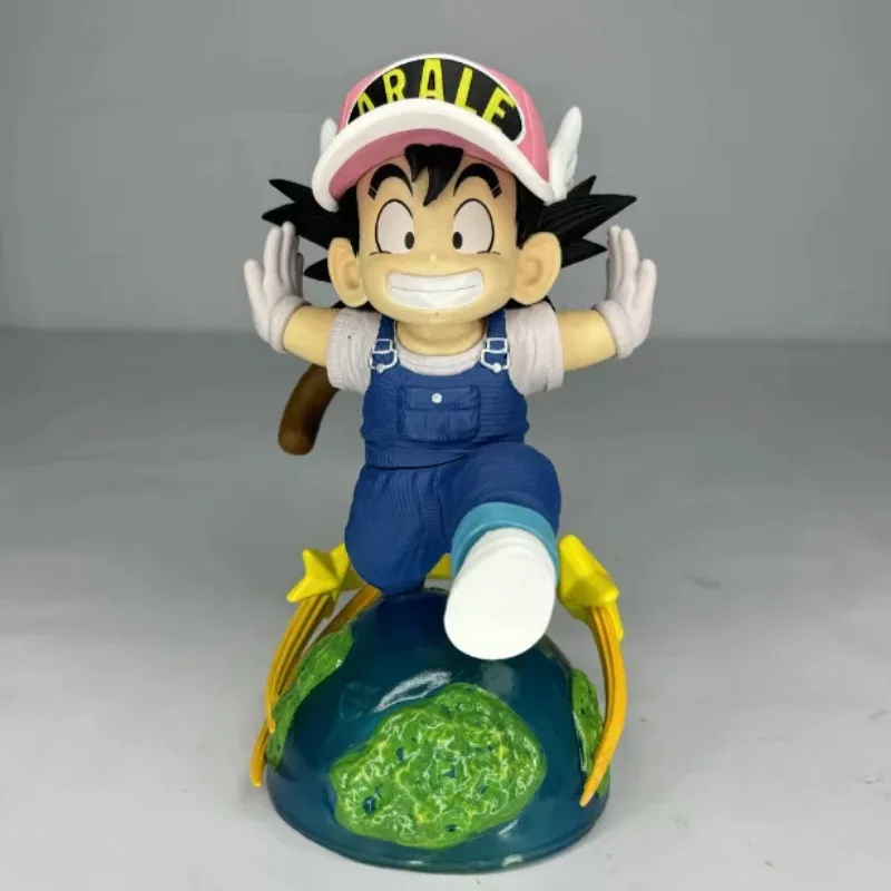 20cm-Anime-Dragon-Ball-Goku-Arale-GK-Running-Goku-scene-model-figure ...