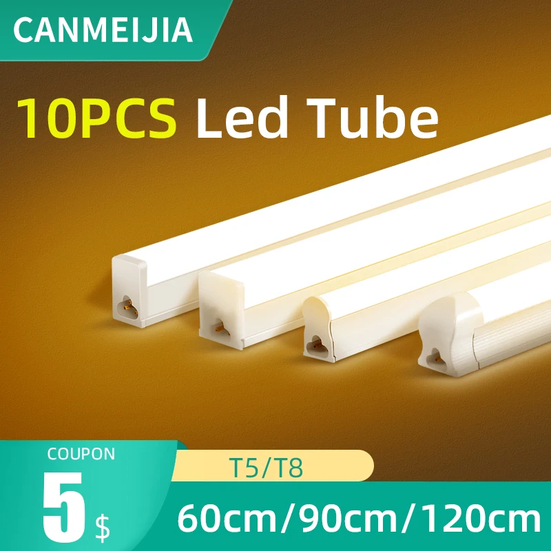 Led-Tube-Light-T5-T8-Light-Fixture-60cm-90cm-120cm-Wall-Lamp-220V-Lamps ...