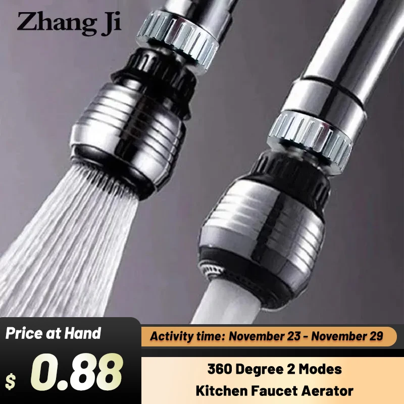ZhangJi-360-Degree-Kitchen-Faucet-Aerator-2-Modes-Adjustable-Water ...