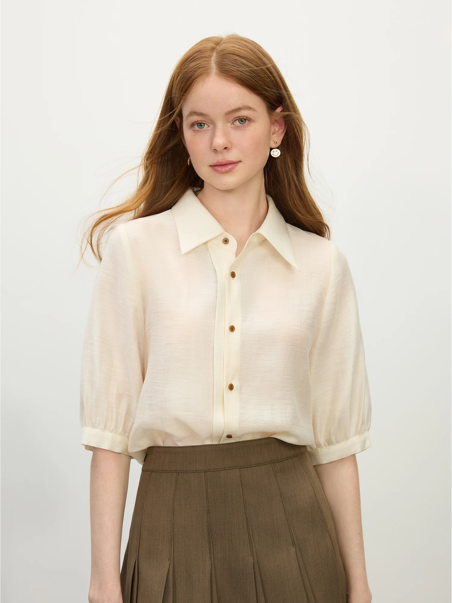 FSLE Design Niche French Style Shirt For Women 2025 Summer New Arrival ...