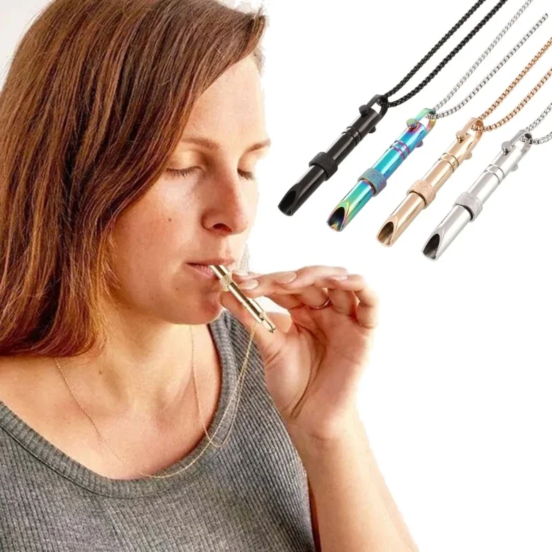 Couple-Stainless-Steel-Mindfulness-Breathing-Necklace-for-Women-Men ...