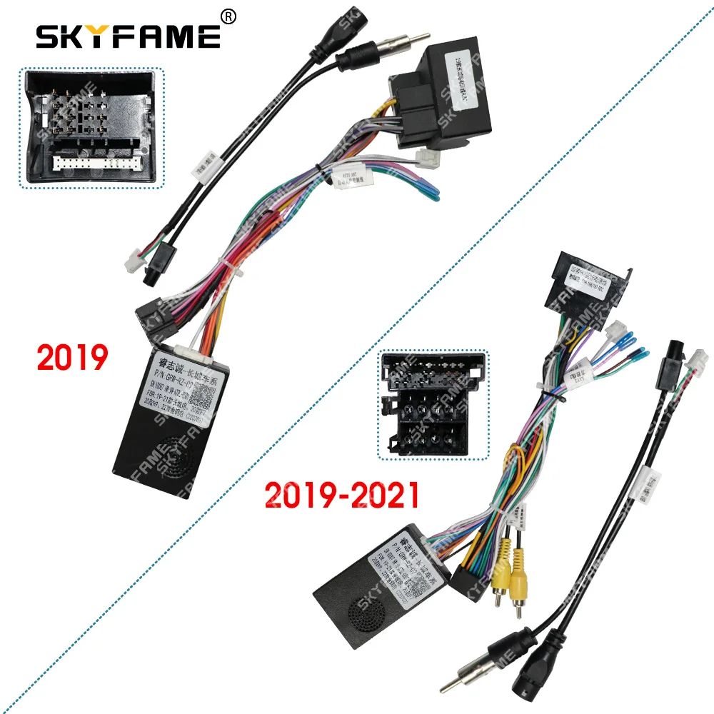 SKYFAME-Adaptador-de-cablagem-de-carro-com-caixa-Canbus-decodificador ...