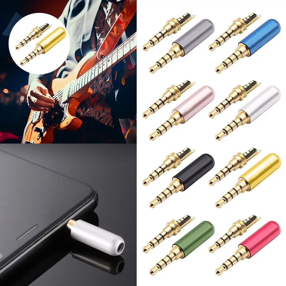 Copper-3-4-Pole-3-5MM-Plug-Male-Headphone-Jack-with-Clip-3-5MM-Stereo ...