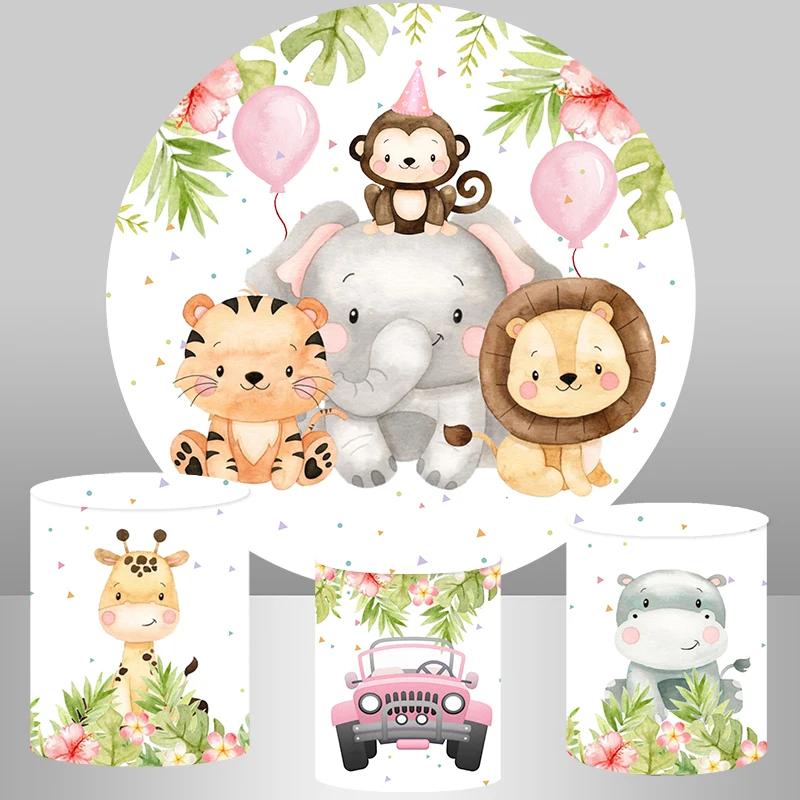 Baby Shower Jungle Animals Clipart
