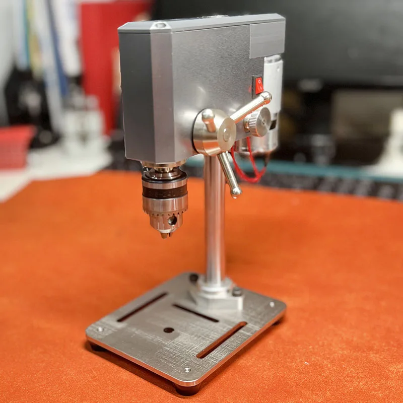 DIY Desktop Small 12-24V Power High-Precision Drilling Machine Mini ...