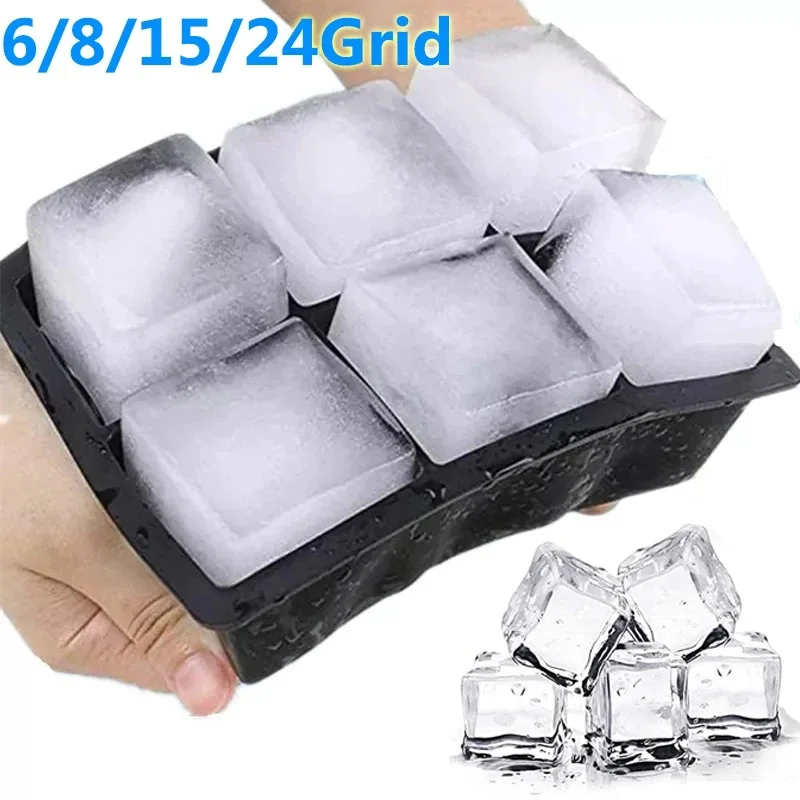 4-6-8-15-Grid-Big-Ice-Tray-Mold-Giant-Jumbo-Large-Food-Grade-Silicone ...