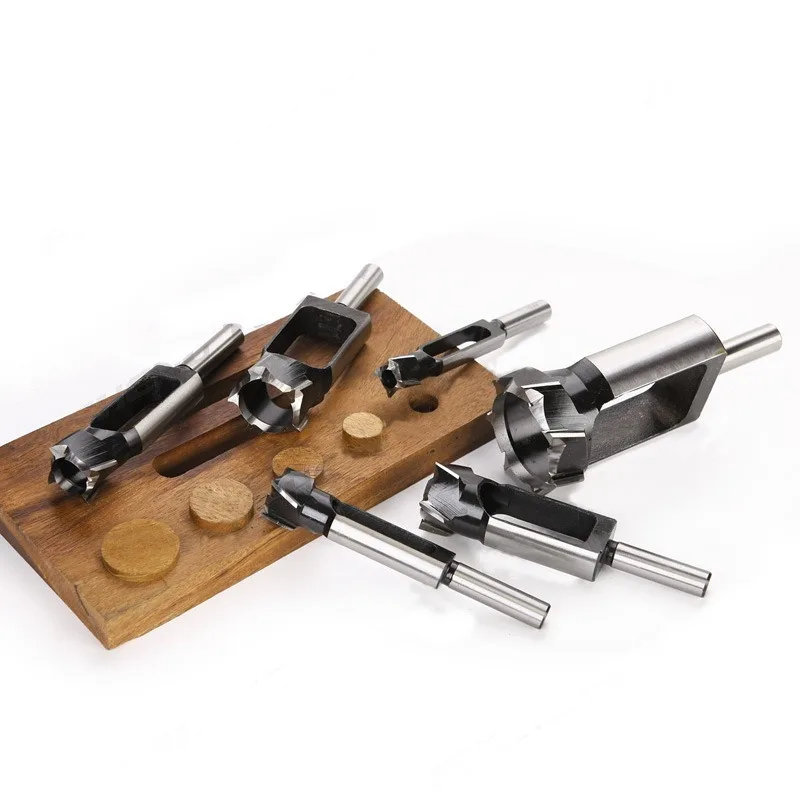 Wood Hole Plug Dowel Cutters Woodworking Drill Bit Set Making Dowel ...