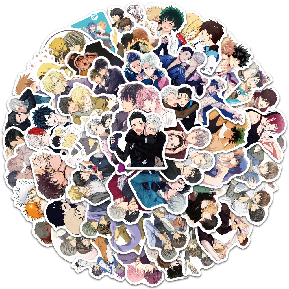 50PCS Cartoon BL; yaoi Stickers mobile phone Car Guitar Motorcycle ...